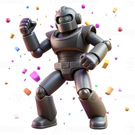 Wonderful Classic Fighting Robot Silhouette Cutout For Action Scenes Professional 59127859 Png