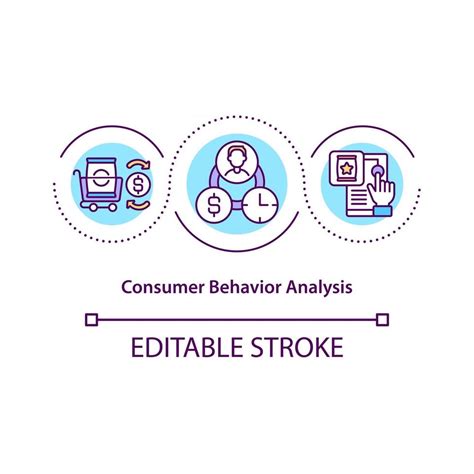 Consumer Behavior Analysis Concept Icon 2487327 Vector Art At Vecteezy