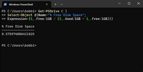how to get free disk space in powershell with example collecting wisdom