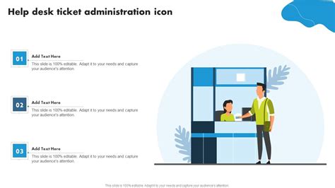 Help Desk Ticket Administration Icon Ppt Powerpoint Presentation