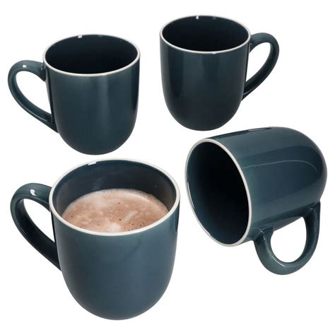 Mambocat Becher 4er Set Kaffeebecher Linus Blau 403930