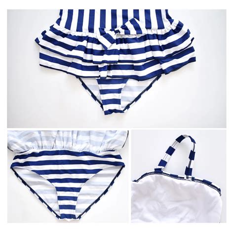 Купальники для девочек 10 лет для подростков Одна деталь короткое платье полосатый купальный