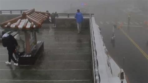 追雪族等到了！合歡山下雪「雪花覆蓋武嶺亭」 仙境畫面曝光│tvbs新聞網