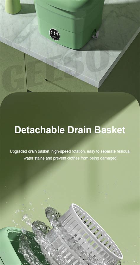 Geeso Mesin Basuh Mini Washing Machine Portable Foldable Folding Travel