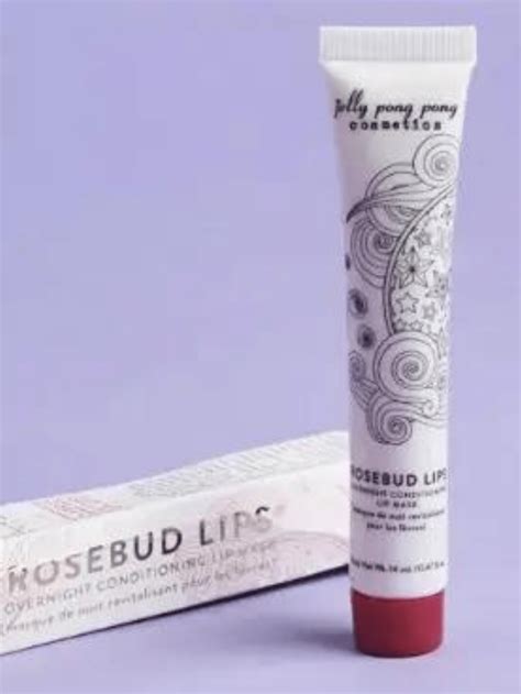 Jelly Ping Pong Rosebud Lip Overnight Conditioning Lip Mask Care Balm