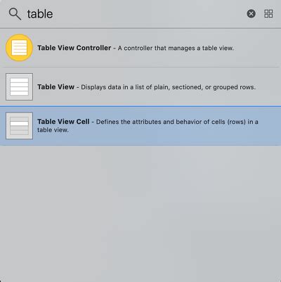 Ios Tableview Storyboard