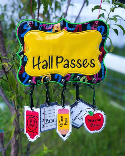 School Hall Pass Ideas