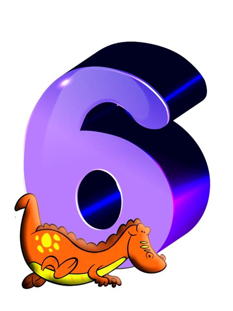 Картинки с цифрами для детей 6 Цифры Картинки Png Галерейка