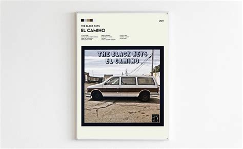 Minimalist The Black Keys El Camino Album Art Poster Designed And Sold By