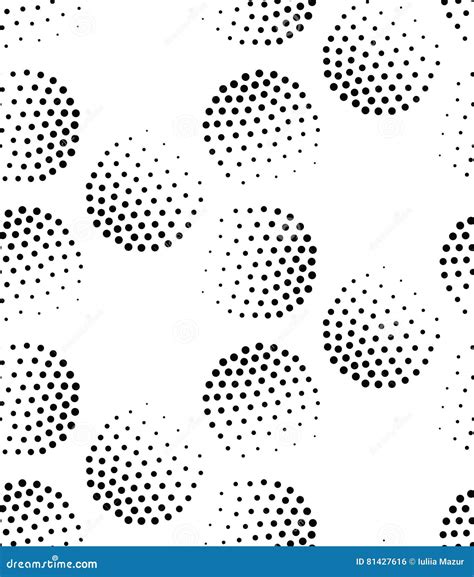 Vector Geometric Seamless Pattern Repeating Abstract Dots Stock Vector Illustration Of Modern