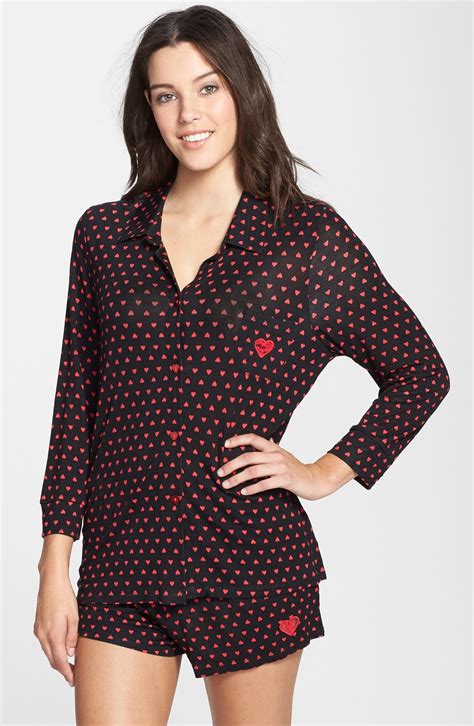 Betsey Johnson Embroidered Heart Pajamas Nordstrom