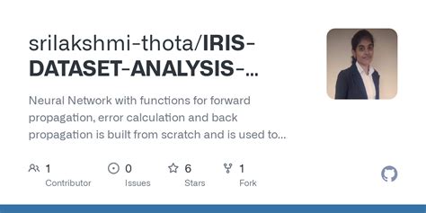 GitHub Srilakshmi Thota IRIS DATASET ANALYSIS USING NEURAL NETWORK Neural Network With