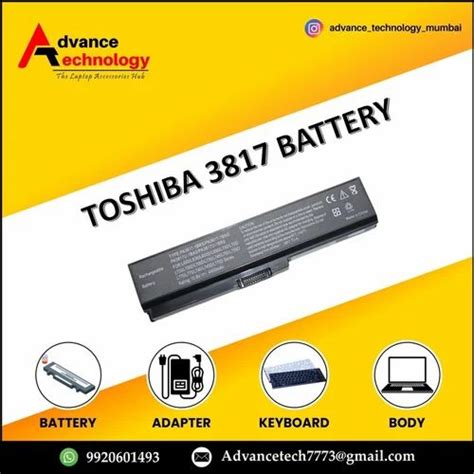 Toshiba 3817 Battery Battery Type Lithium Ion Battery Power 2000