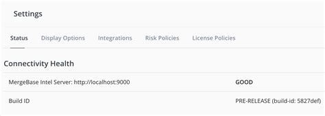 Settings MergeBase Documentation Settings MergeBase Documentation