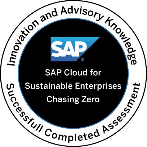 Innovation And Advisory Knowledge Sap Cloud For Sustainable Enterprises Chasing Zero Credly