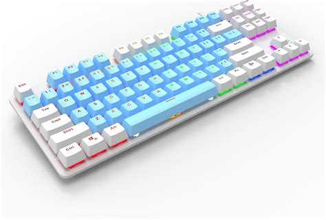 TRAHOO Mechanical Keyboard 5 Color Led Multi Mode Atmosphere Backlit Keyboard Mechanical Gaming