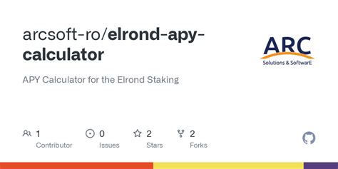 Github Arcsoft Ro Elrond Apy Calculator Apy Calculator For The
