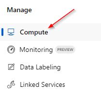 Setting Up Azure ML Compute