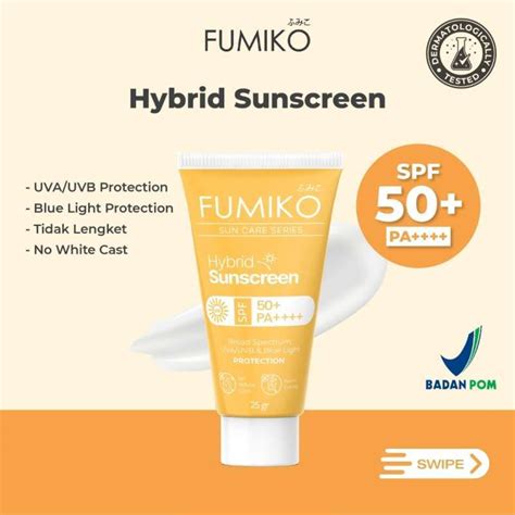 Jual Fumiko Hybrid Sunscreen Spf 50 Pa Di Seller Fumiko Skincare Official Store Manukan