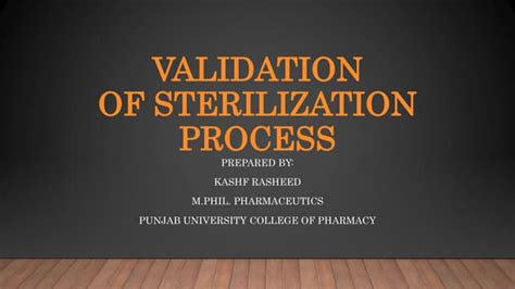 Validation Of Sterilization Pptx