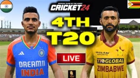 India Vs Zimbabwe 4th T20 Real Cricket 24 😍 Excited Stream Playing