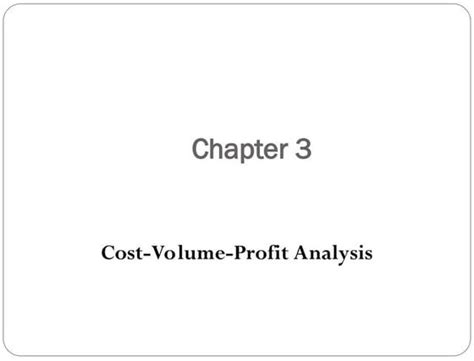 Break Even Analysis Power Point Presentation Ppt