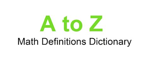 A To Z Math Definitions Dictionary Math Symbols For Pc How To Install On Windows Pc Mac