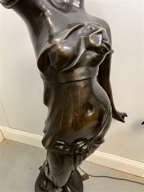 Pair Of Bronze Woman Torcheres For Sale At 1stdibs