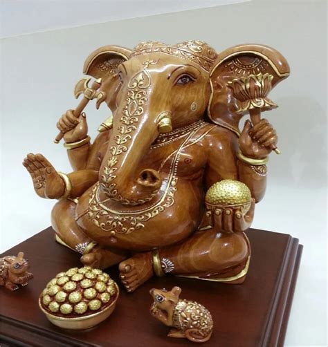 Engineered Wood Wooden Ganesha Statue Home At Rs 5500 In Sohna Id