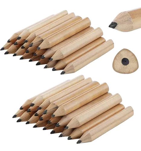 40 Lapices Pequenos Gordos Madera Triangulares Cuotas Sin Interés