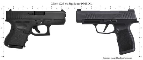 Sig Sauer P365 Vs Glock G26 Vs Sig Sauer P365 Xl Vs Springfield Hellcat
