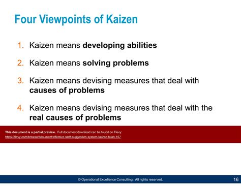 Effective Staff Suggestion System Kaizen Teian Pdf