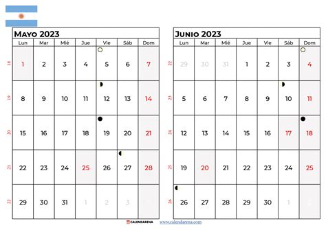 Descargar Calendario Junio 2023 Argentina