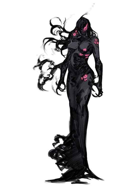 Yourfreakyneighbourh Original Highres 1girl Black Skin Breasts Claws Colored Skin Extra