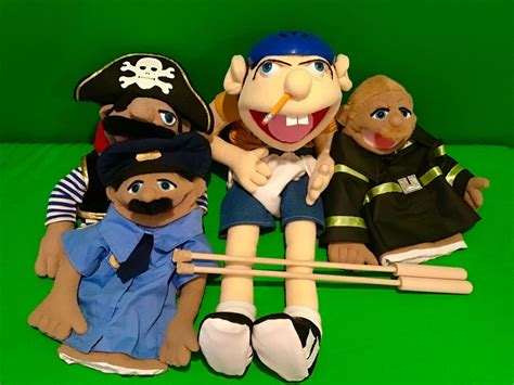 Sml Jeffy Puppet Custom With Melissa And Doug Lot Of 4 Puppets With