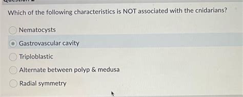 Solved Which Of The Following Characteristics Is Not