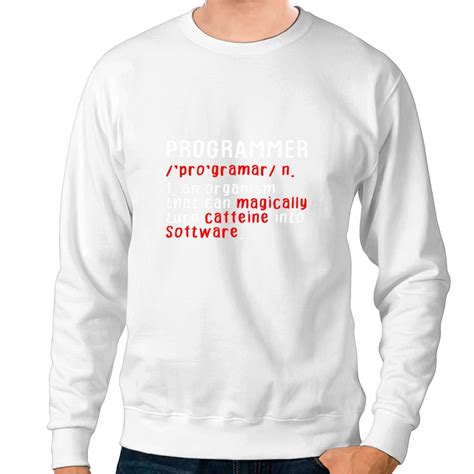 Programmer Definition Programming Software Engineering Sweatshirts Sold