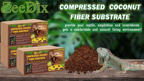 Zeedix 8pcs Compressed Coconut Fiber Substrate 100 Organic Coco Coir