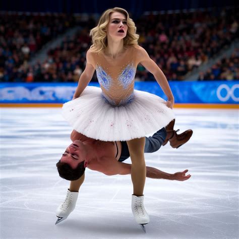 Figure Skater Lifts Male Partner Between Her Legs By Wanderer326 On