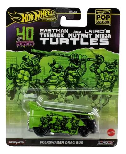 Hot Wheels Premium Volkswagen Drag Bus Tortugas Ninja 1 64 Color Verde