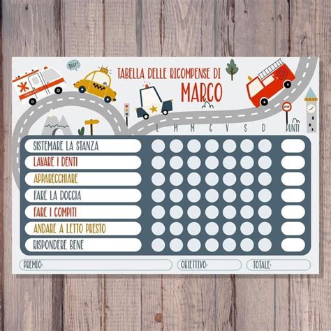 Gartya On Instagram 🧒🚙📄🚗👧 Tabella Delle Ricompense Per Bambini