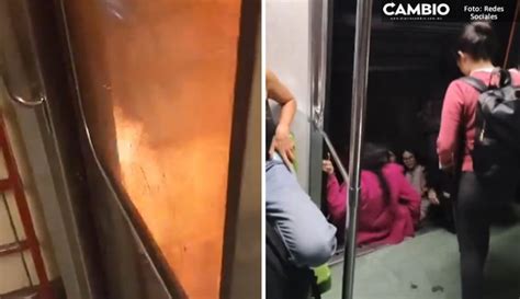 ¡pánico En El Metro Desalojan A Pasajeros Por Incendio En La Línea 3