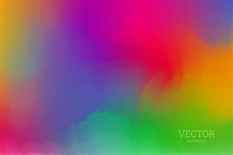 다채로운 그라디언트 수채화 배경 흐린 배너 추상 배경 화면 여러 가지 빛깔 벡터 0명에 대한 스톡 벡터 아트 및 기타 이미지 0명 그라데이션 그런지 이미지 기법