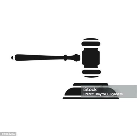 Judges Gavel Silhouette Stock Illustration Download Image Now