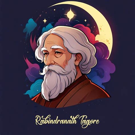 Premium Photo Enigmatic Essence Rabindranath Tagore Portrait Photography
