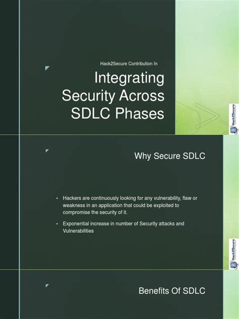 Integrating Security Across Sdlc Phases Pdf Vulnerability Computing Computer Security