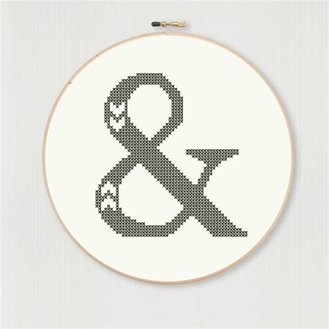 Ampersand Cross Stitch Pattern Etsy