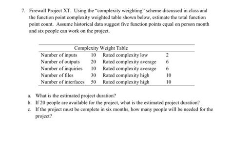 Solved 7 Firewall Project Xt Using The Complexity