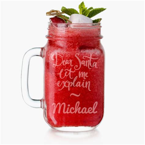 Christmas Customized Mason Jar Multiple Personalized Designs Custom