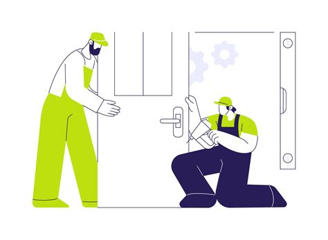 Interior Door Assembling Abstract Concept Illustration 65625342 Vector